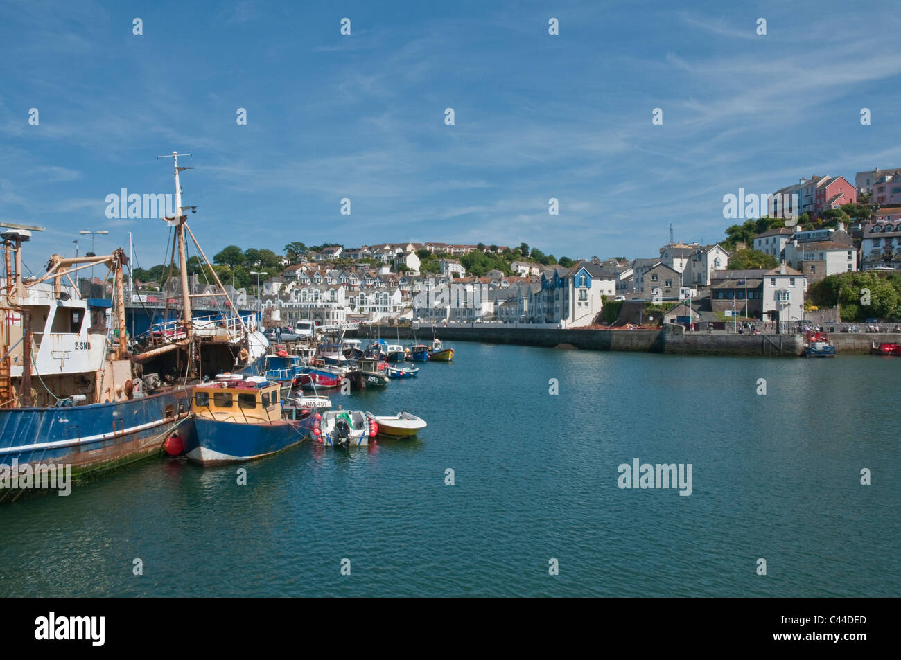 Brixham devon harbour fishing boats boats hi-res stock photography and ...