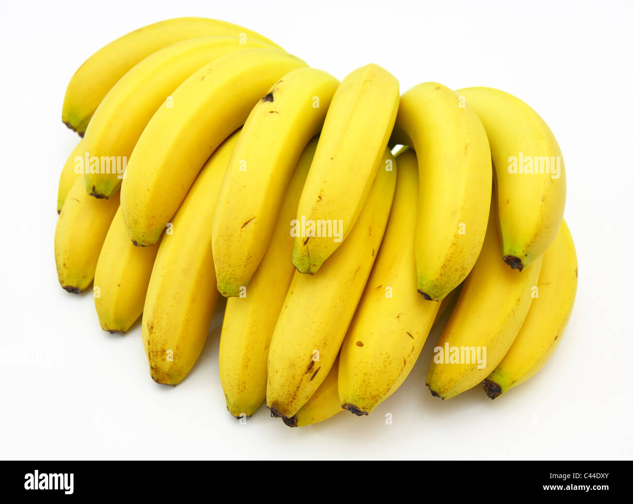 Bunch of bananas isolated on white background Stock Photo - Alamy