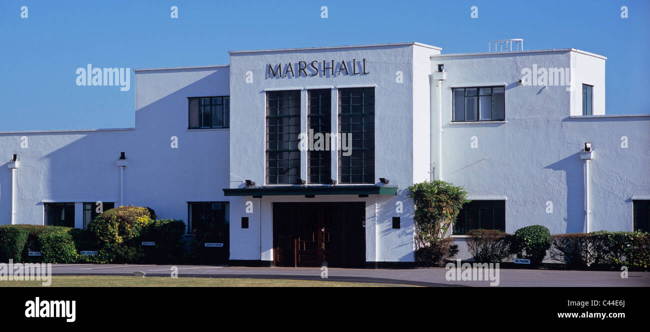 marshall art deco building facade cambridge Stock Photo - Alamy