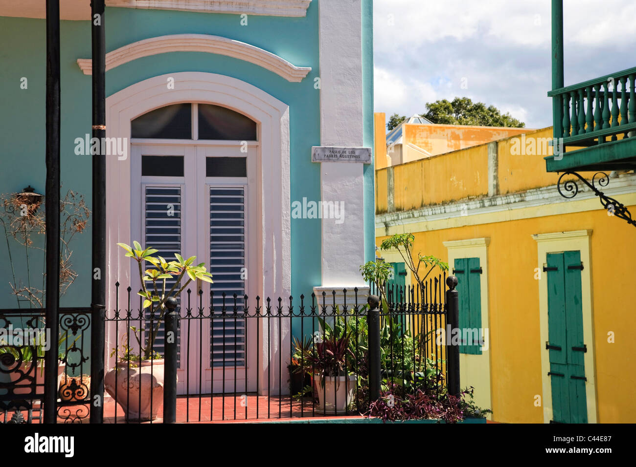 Usa, Caribbean, Puerto Rico, West Coast, St German, Plaza Francisco ...