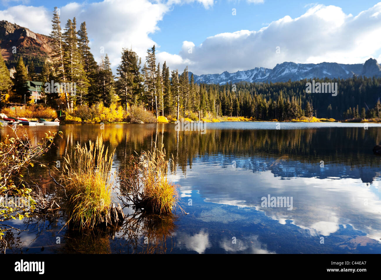 Picturesque rural landscapes on Mammoth lake,Sierra Nevada Stock Photo ...