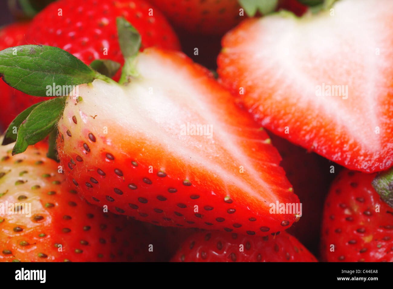 strawberry background Stock Photo - Alamy