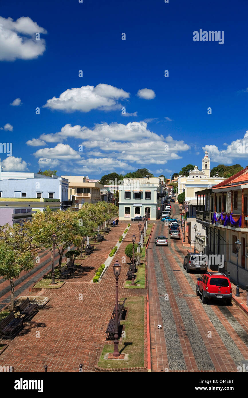 Usa, Caribbean, Puerto Rico, West Coast, St German, Plaza Santo Domingo ...