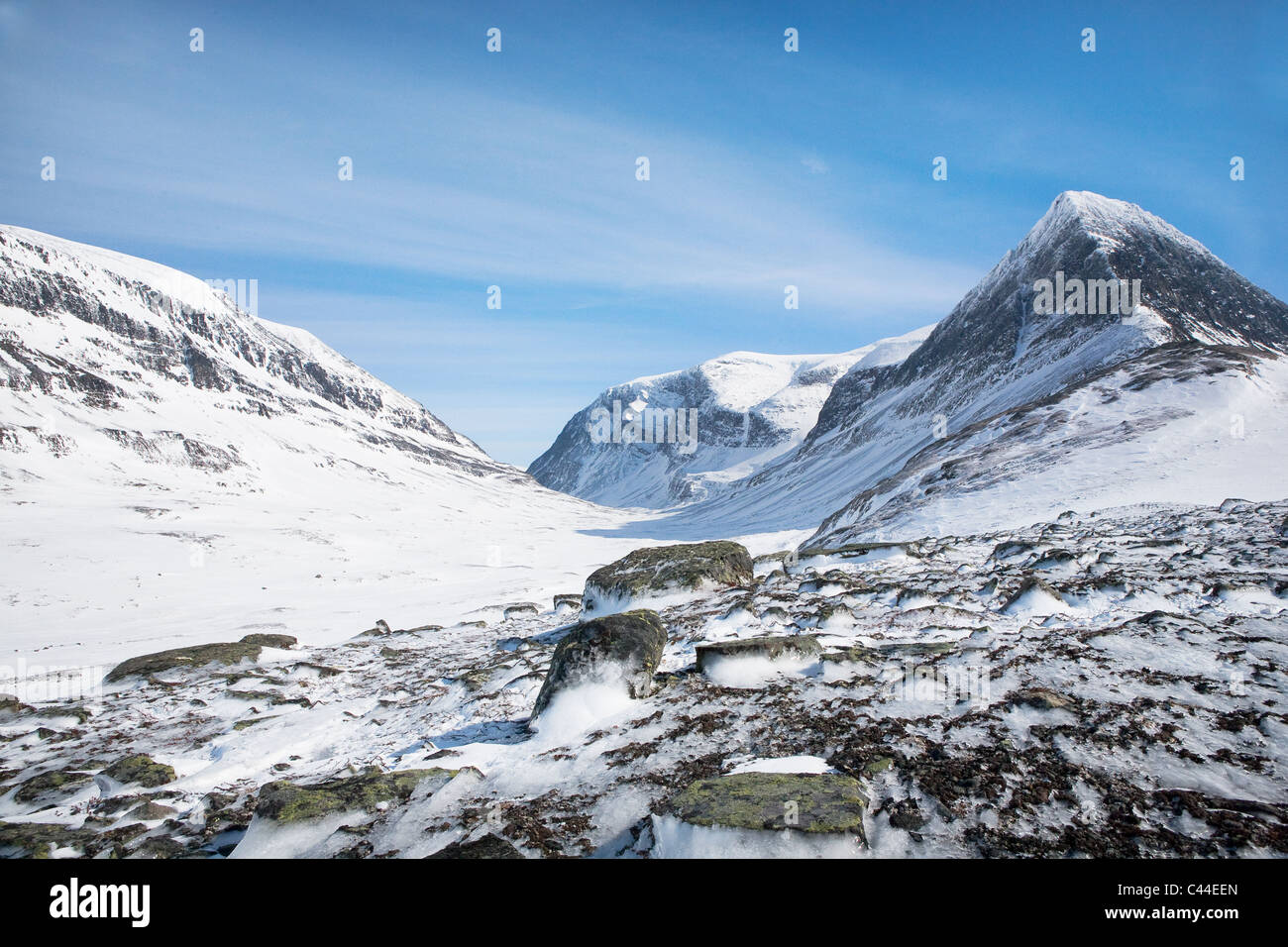 Image of Swedish Arctic mountains Stock Photo - Alamy