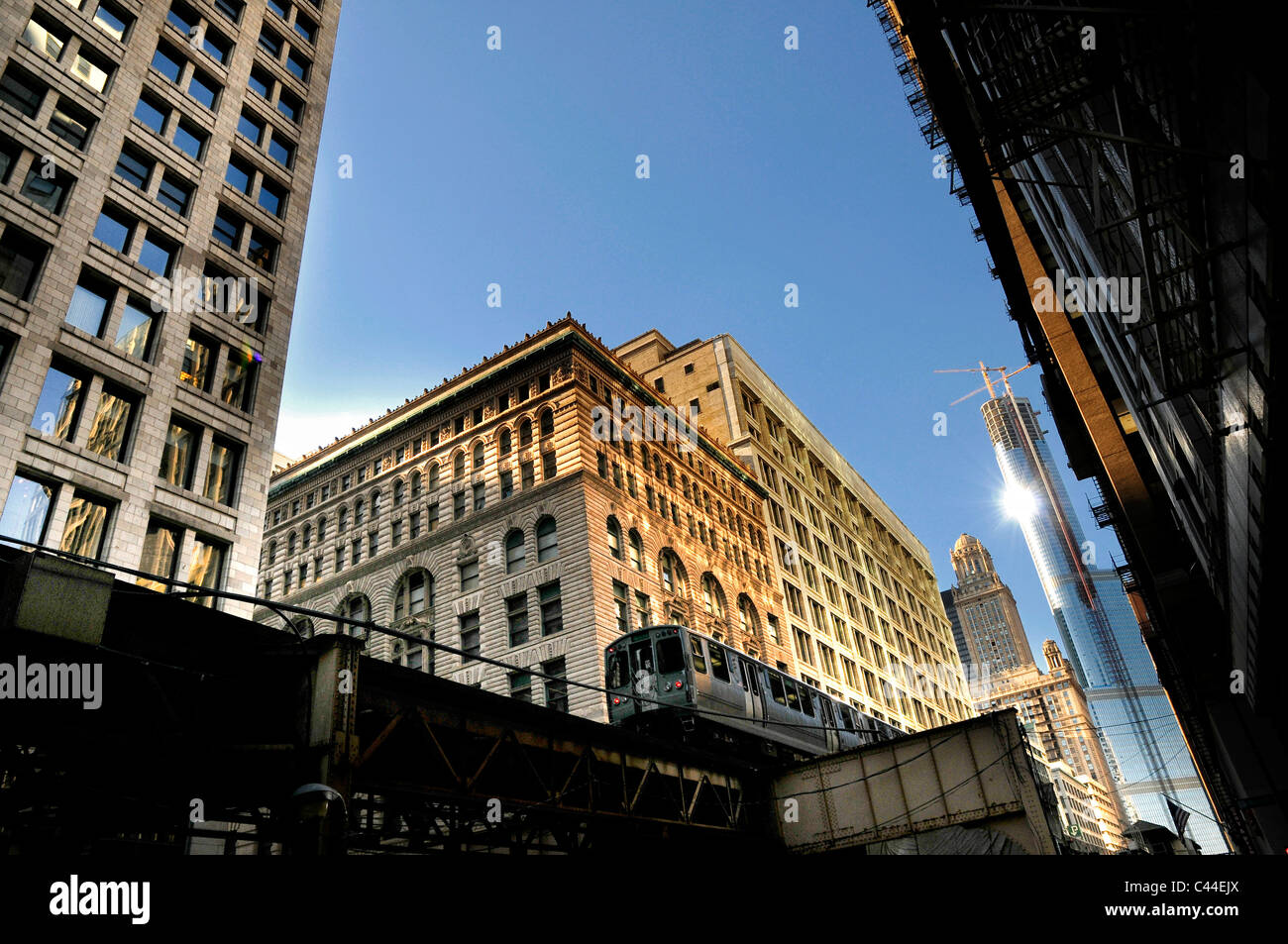 Subway in the Loop District, Chicago, Illinois, USA Stock Photo - Alamy
