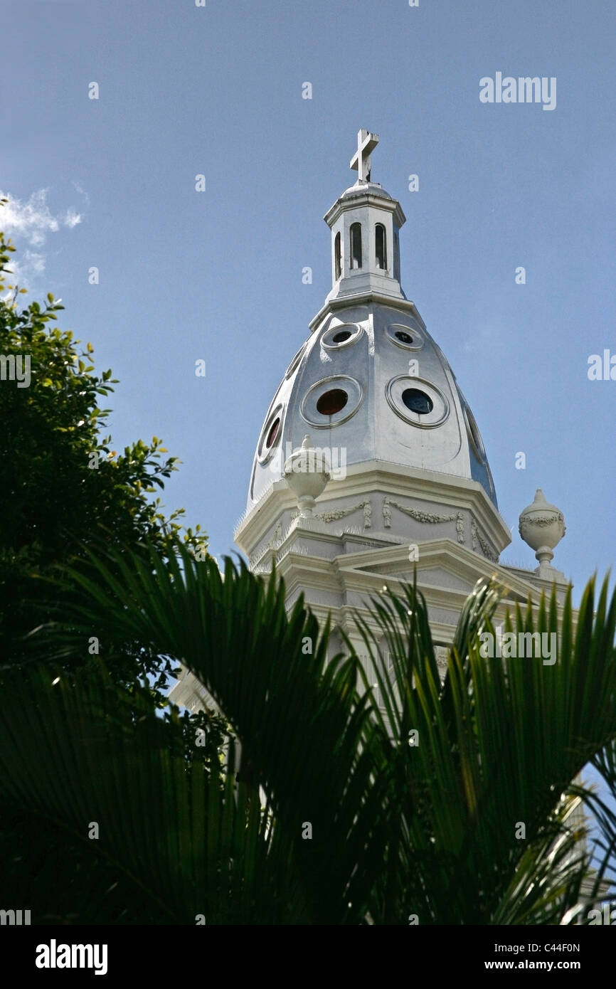 Ponce Cathedral or Cathedral of Our Lady of Guadalupe in downtown Ponce ...