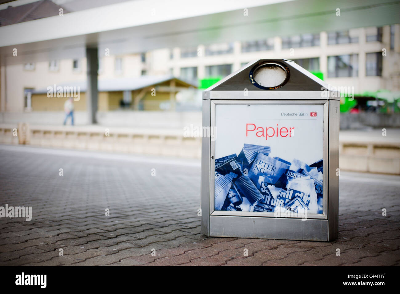 Waste paper recycling station hi-res stock photography and images - Alamy