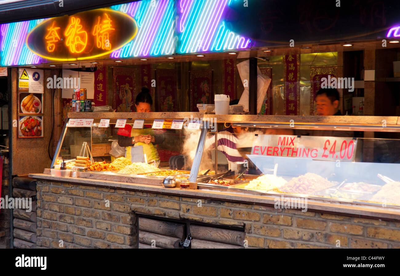 Chinese take away stall, Camden Market Stock Photo - Alamy