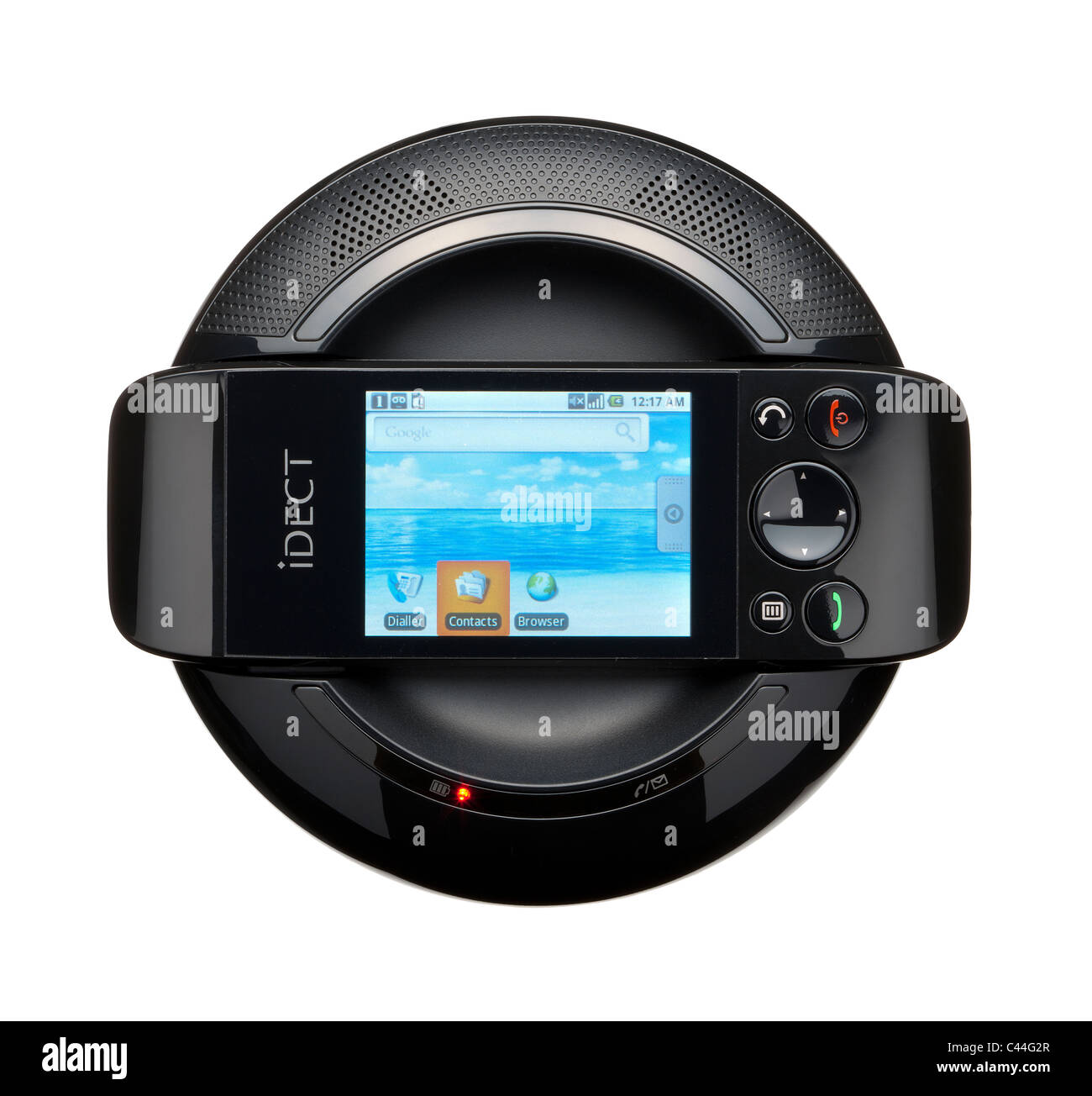 iDect home phone with email and Internet on screen Stock Photo - Alamy