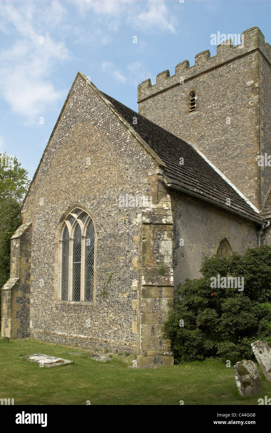 Part of the Holy Trinity Church in the picturesque village of Poynings ...