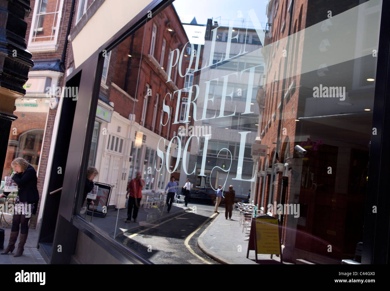 Pollen Street Social restaurant, London W1 Stock Photo - Alamy