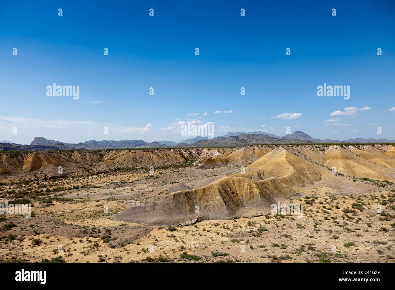 Desert badlands Big Bend National Park Texas USA Stock Photo - Alamy