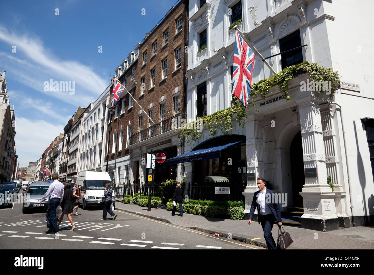 Savile Row, London W1 Stock Photo - Alamy