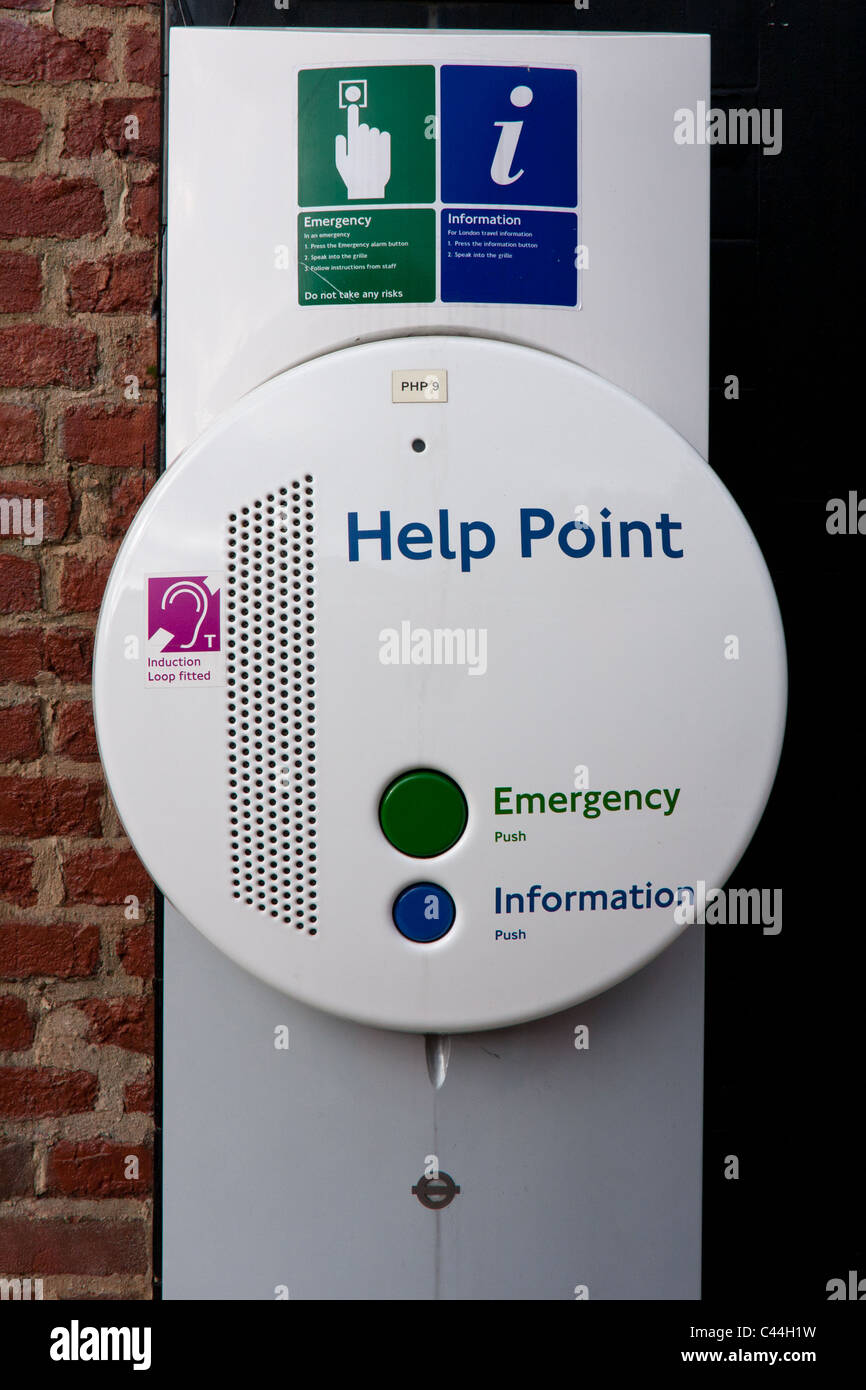 Help point at Epping Underground station at the East end of the Central ...