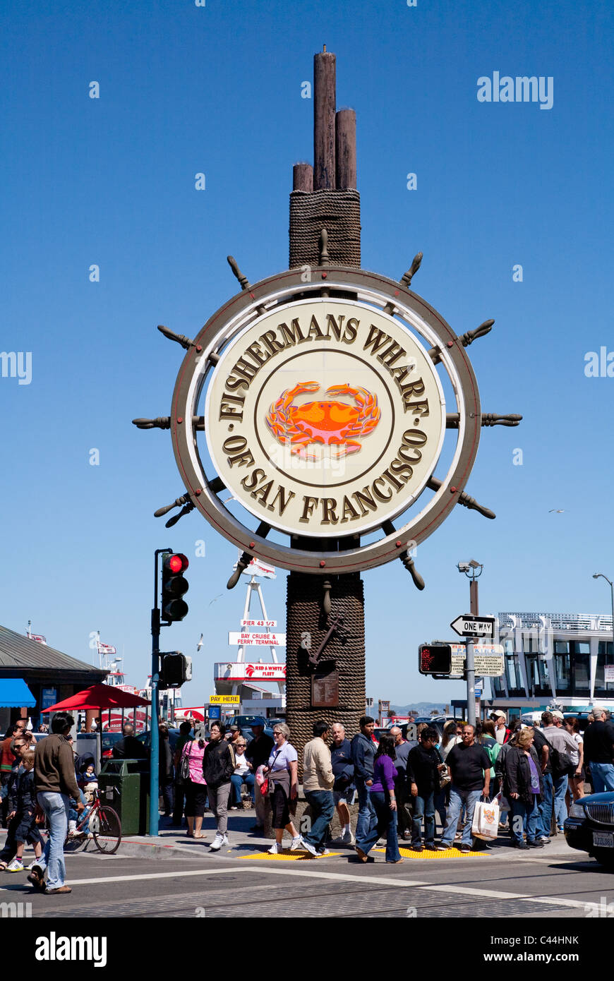 Fishermans Wharf sign, San Francisco Stock Photo - Alamy