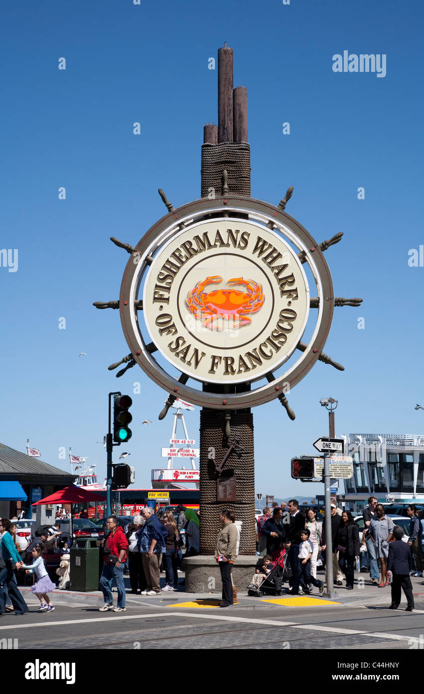 Fishermans wharf sign hi-res stock photography and images - Alamy
