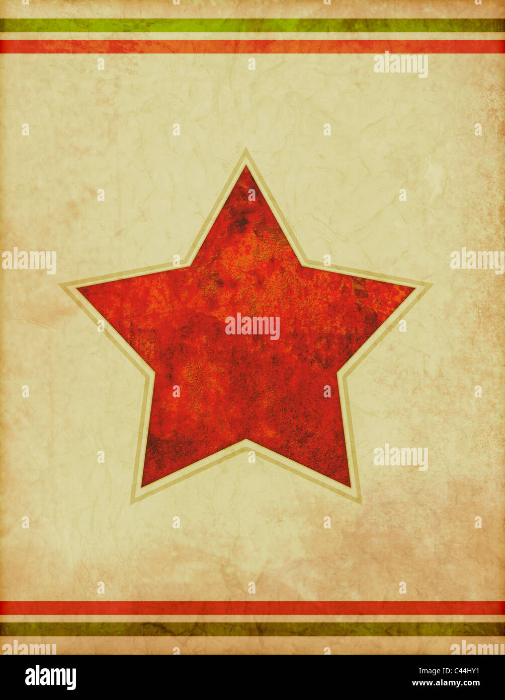 A retro style poster background template with star shape Stock Photo ...