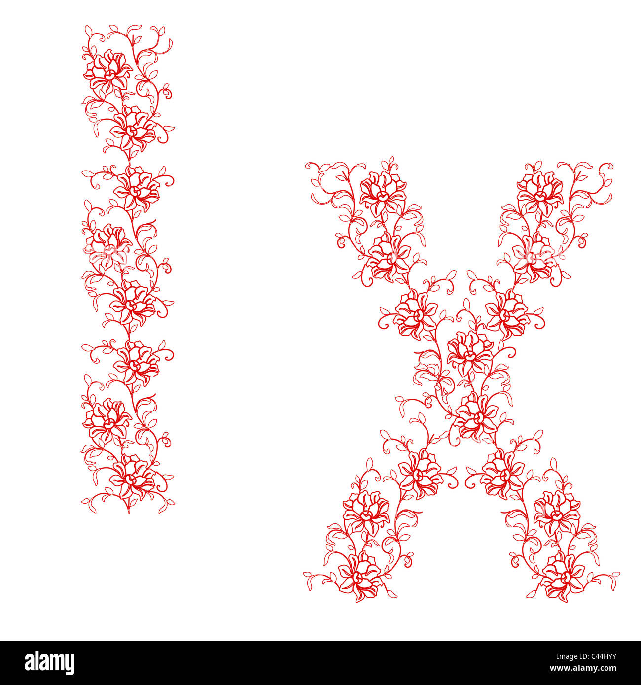 Ix alphabet hi-res stock photography and images - Alamy