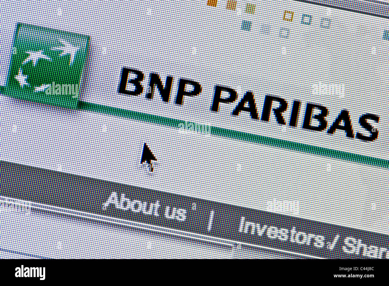 Bnp paribas website cursor screen logo hi-res stock photography and ...