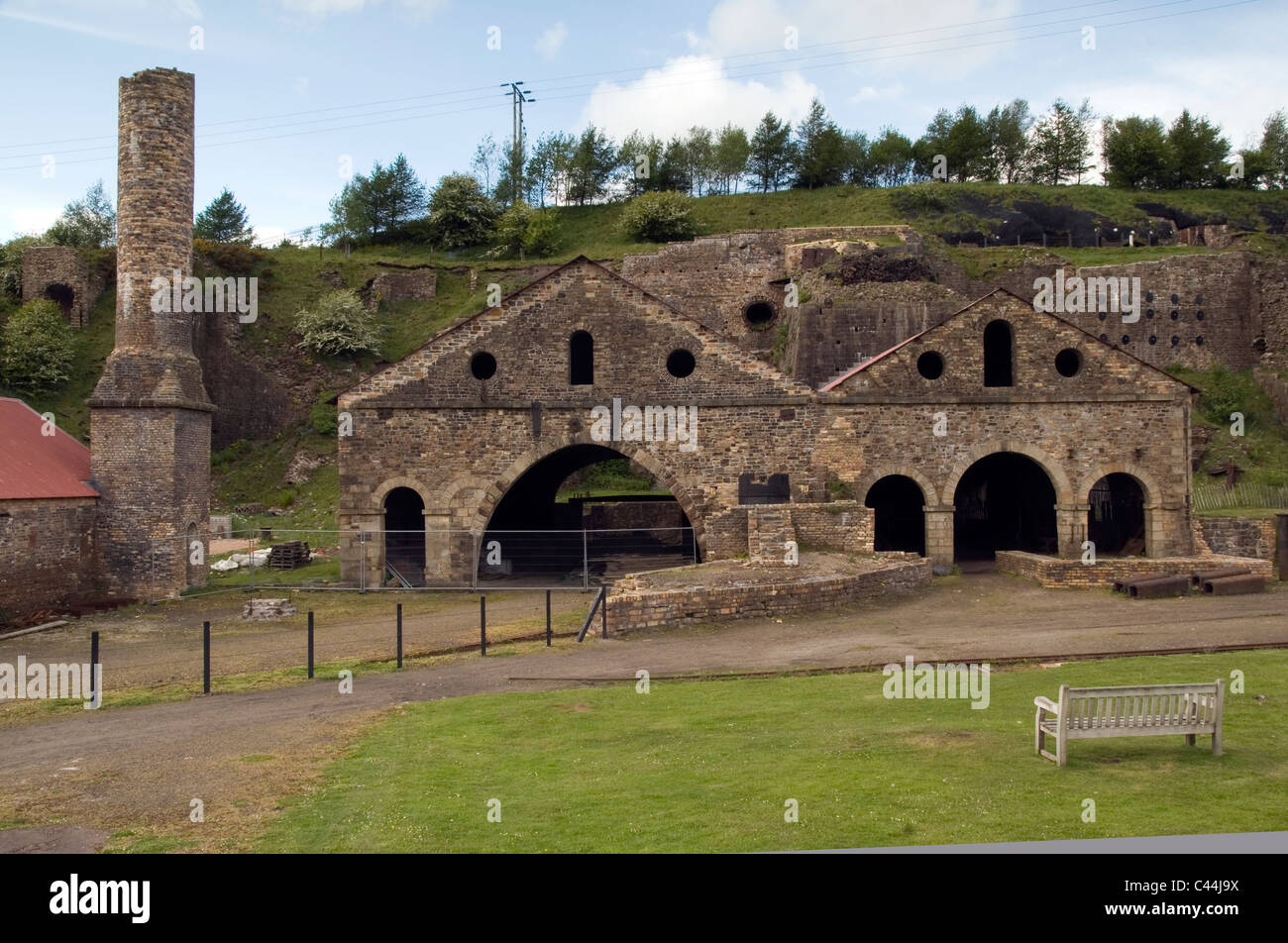 Old british ironworks site hi-res stock photography and images - Alamy