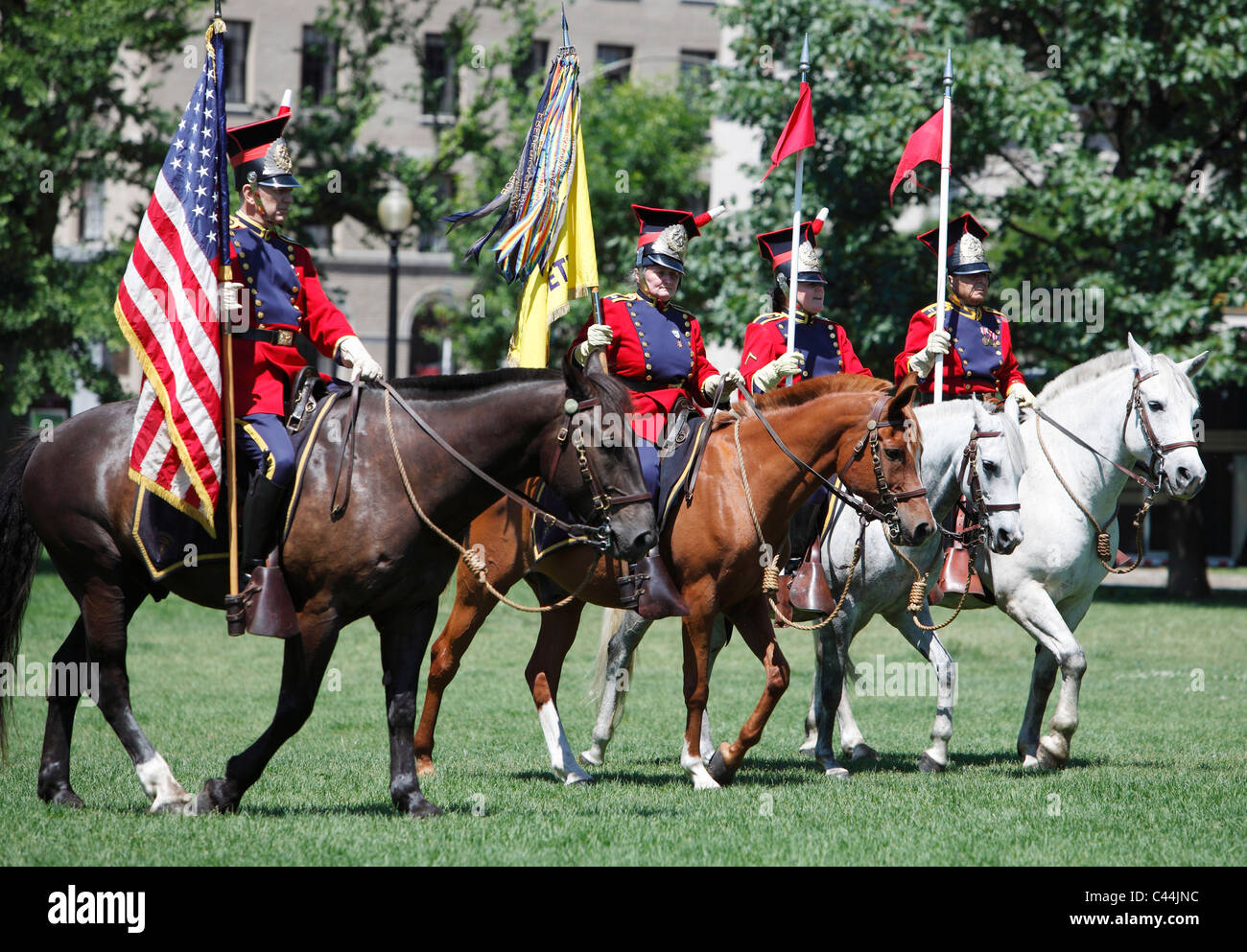 Massachusetts National Lancers in formation on Boston Common Stock ...