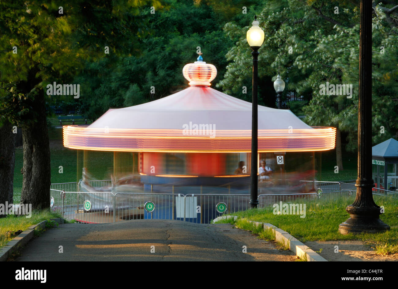 Carousel on Boston Common Stock Photo - Alamy
