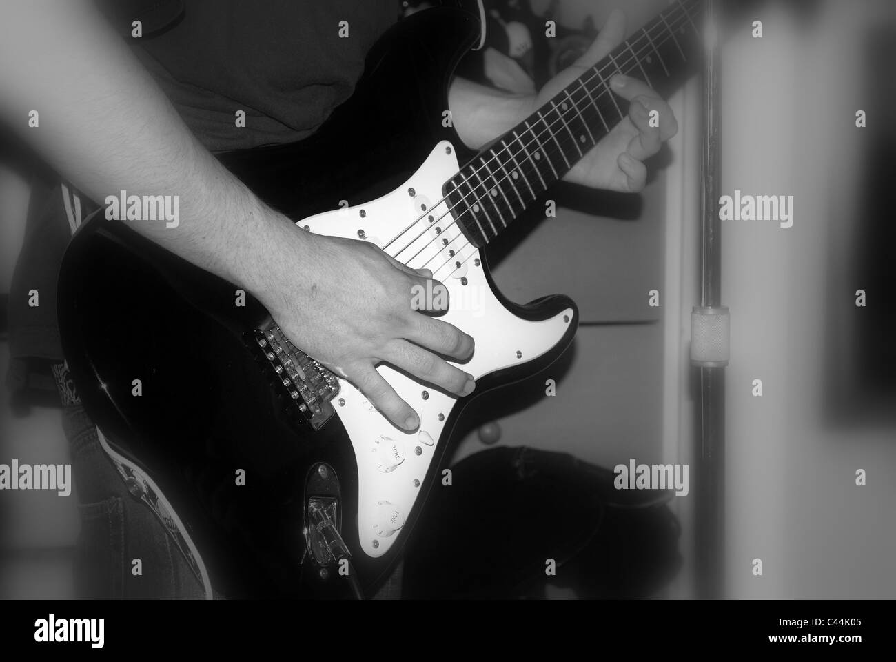 Electric guitar being played hi-res stock photography and images - Alamy