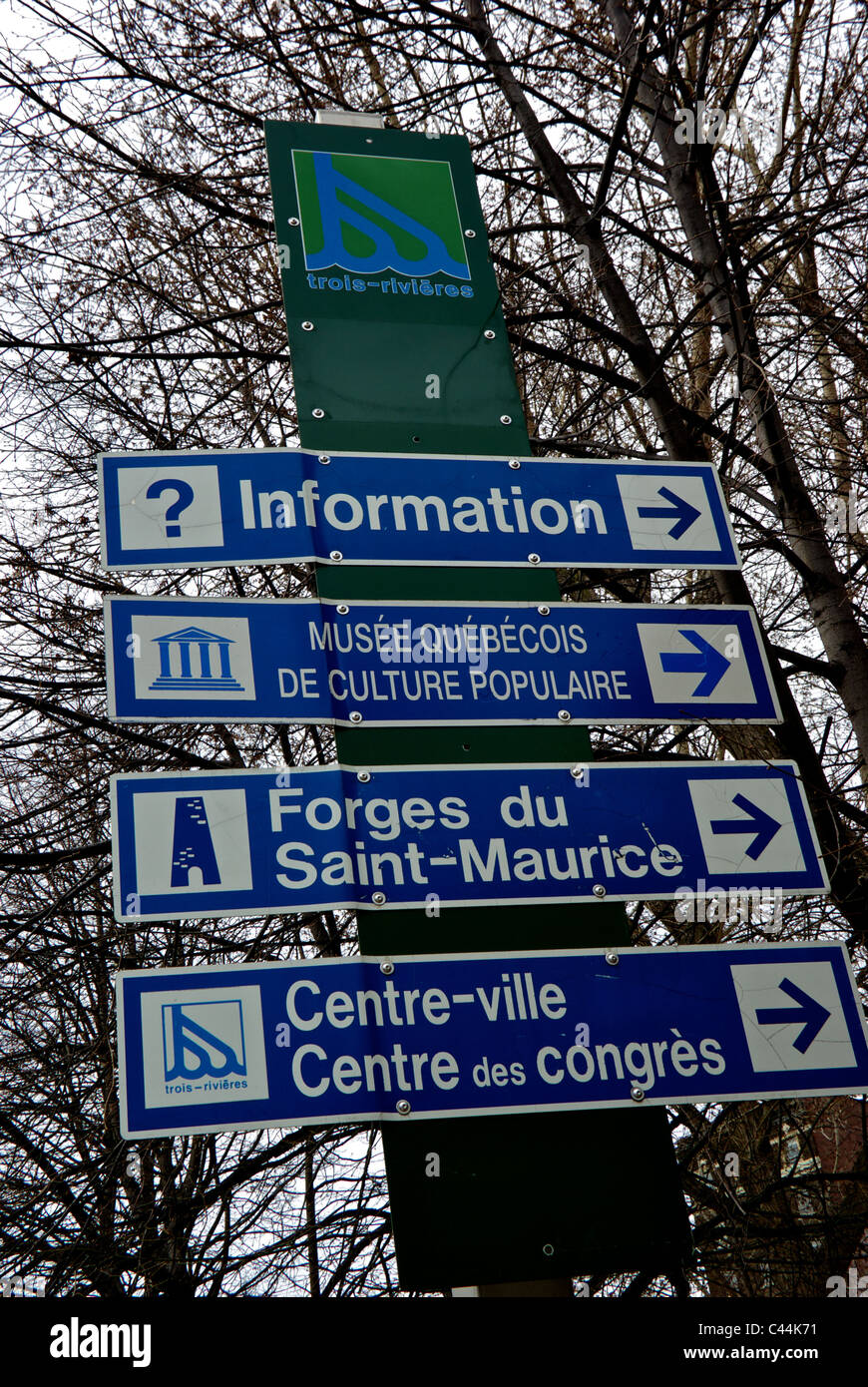 Direction and information signs hi-res stock photography and images - Alamy