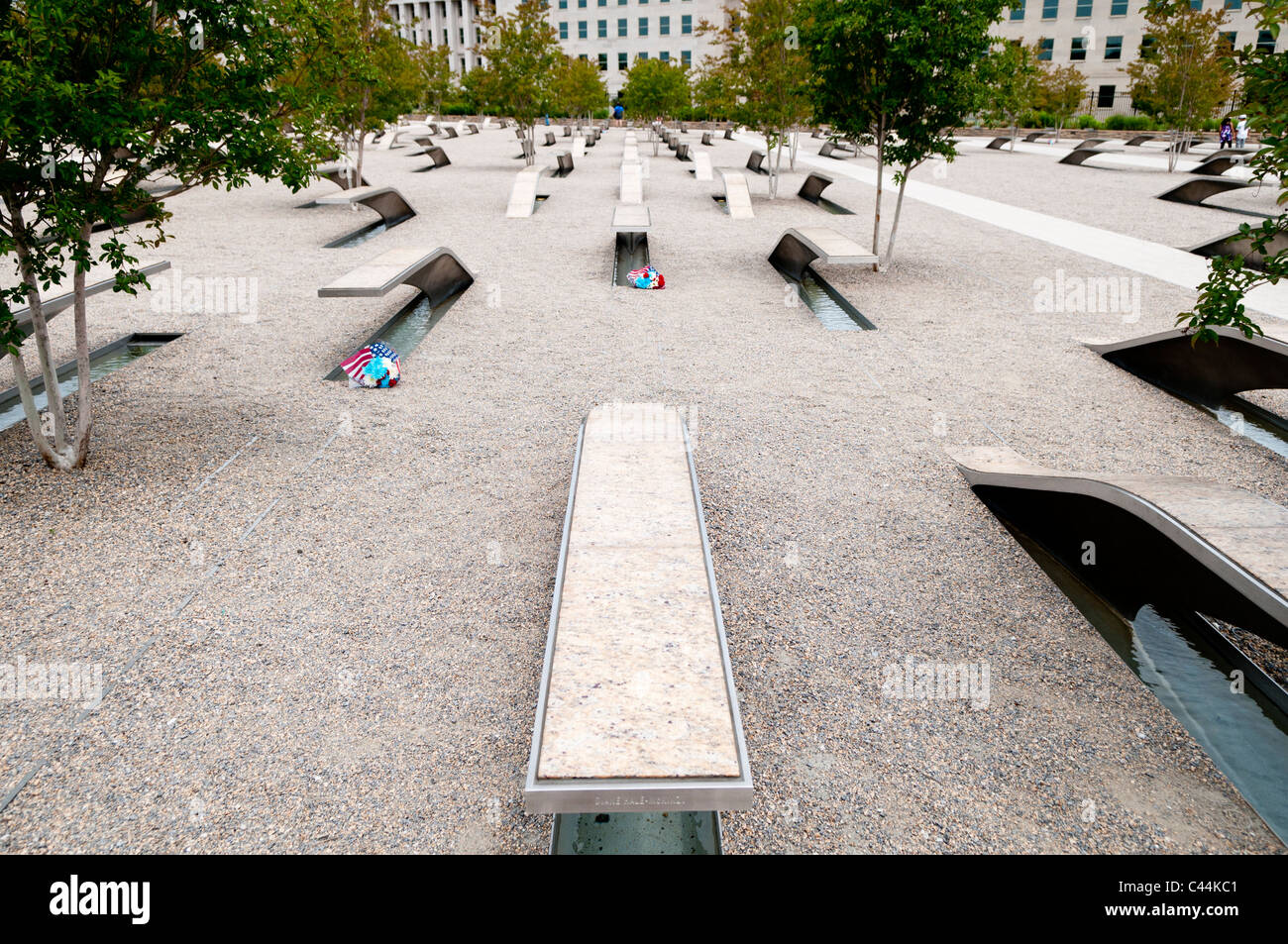 Pentagon memorial benches design hi-res stock photography and images ...