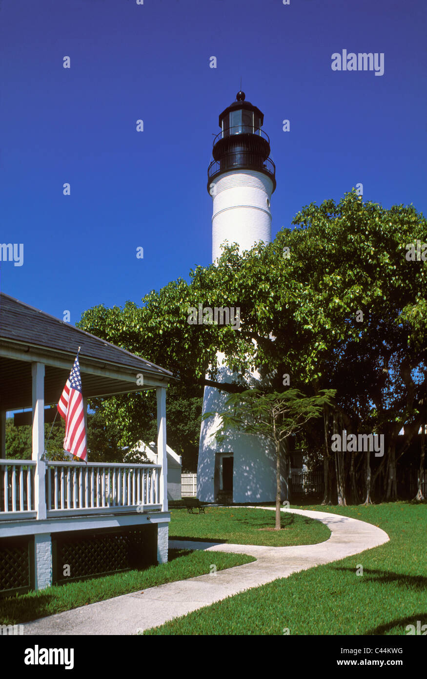 Key West Lighthouse in Key West, Florida Stock Photo - Alamy