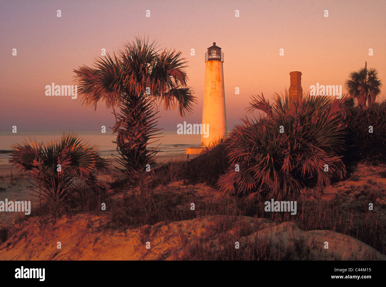 First Light of Morning Striking Cape Saint George Lighthouse in ...