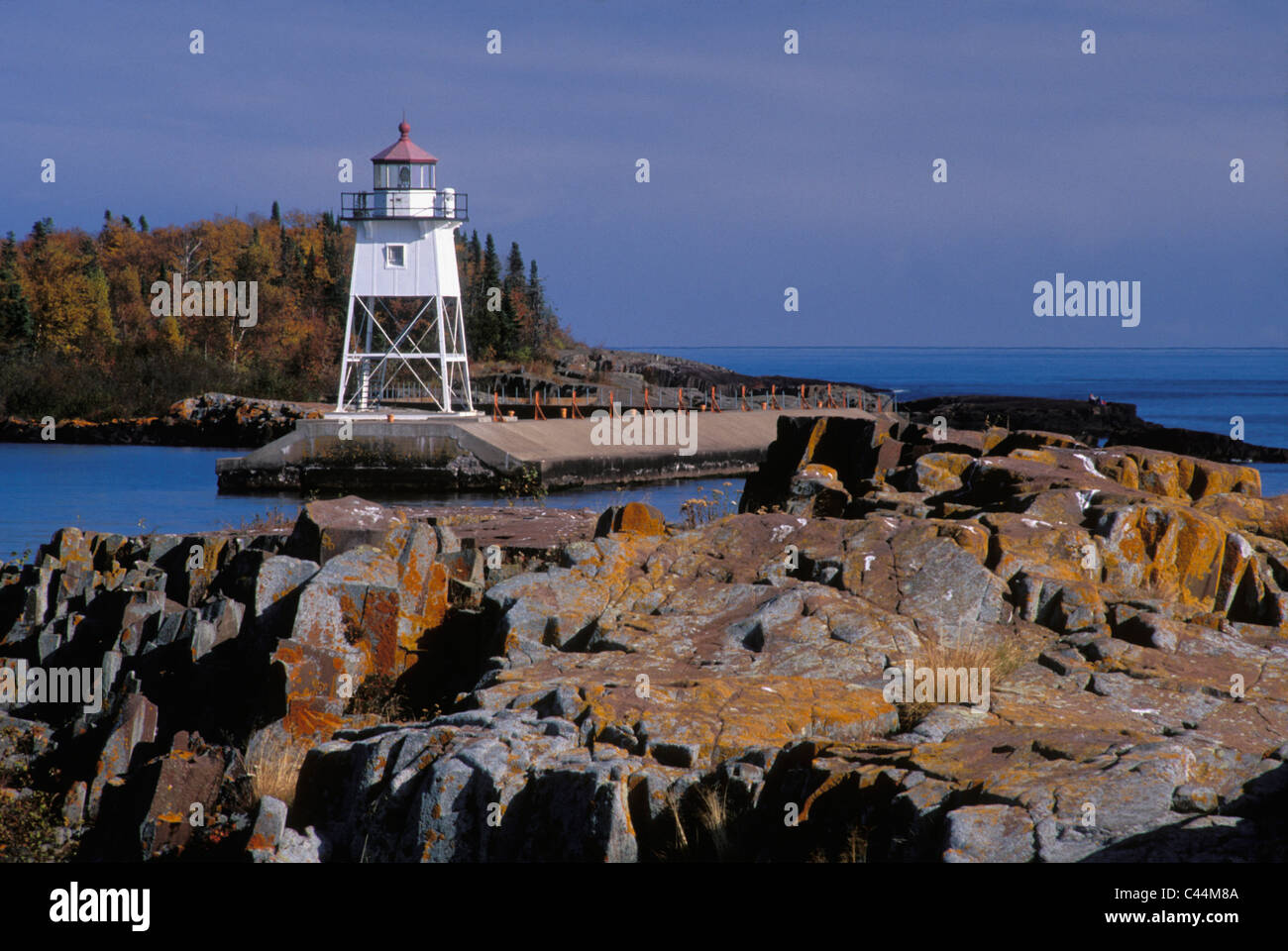 Grand Marais Lighthouse in Grand Marais, Minnesota Stock Photo - Alamy