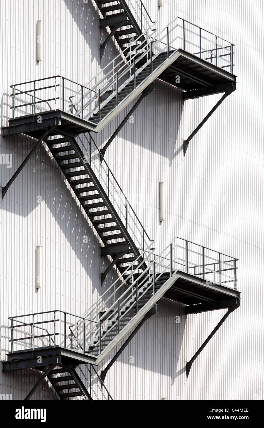 Abstract fire escape background texture Stock Photo - Alamy