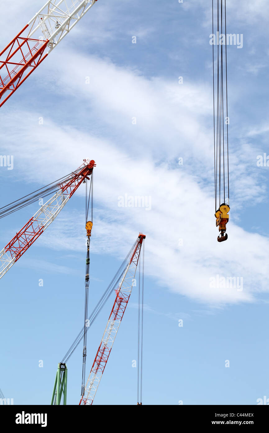 Crane jib sky hook hi-res stock photography and images - Alamy