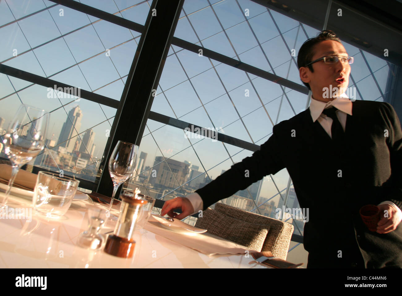 Beige restaurant, by chef Alain Ducasse, in Ginza, Tokyo. Japan, 02.12. ...