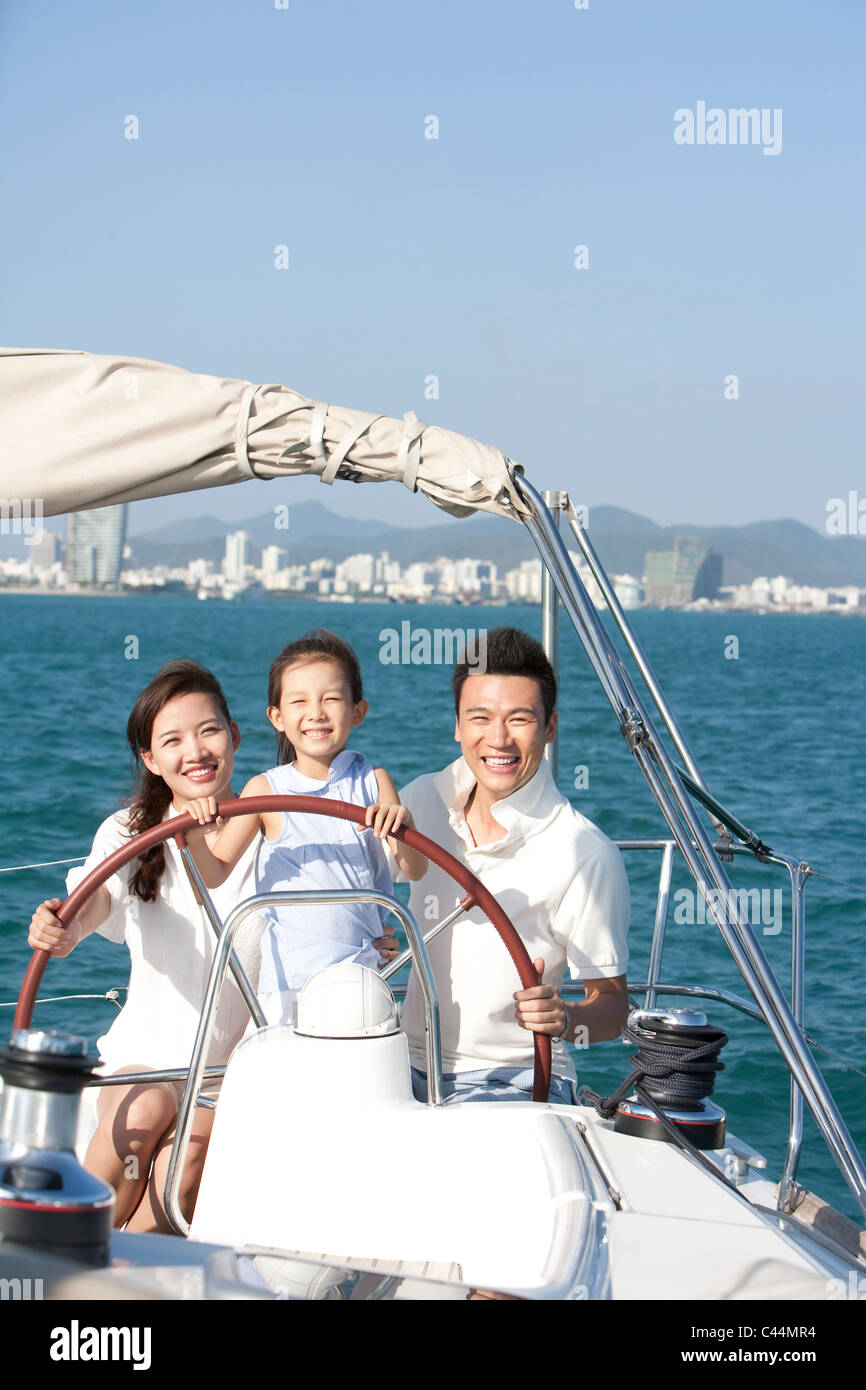 Happy Family Sailing Stock Photo, Royalty Free Image: 36983496 - Alamy