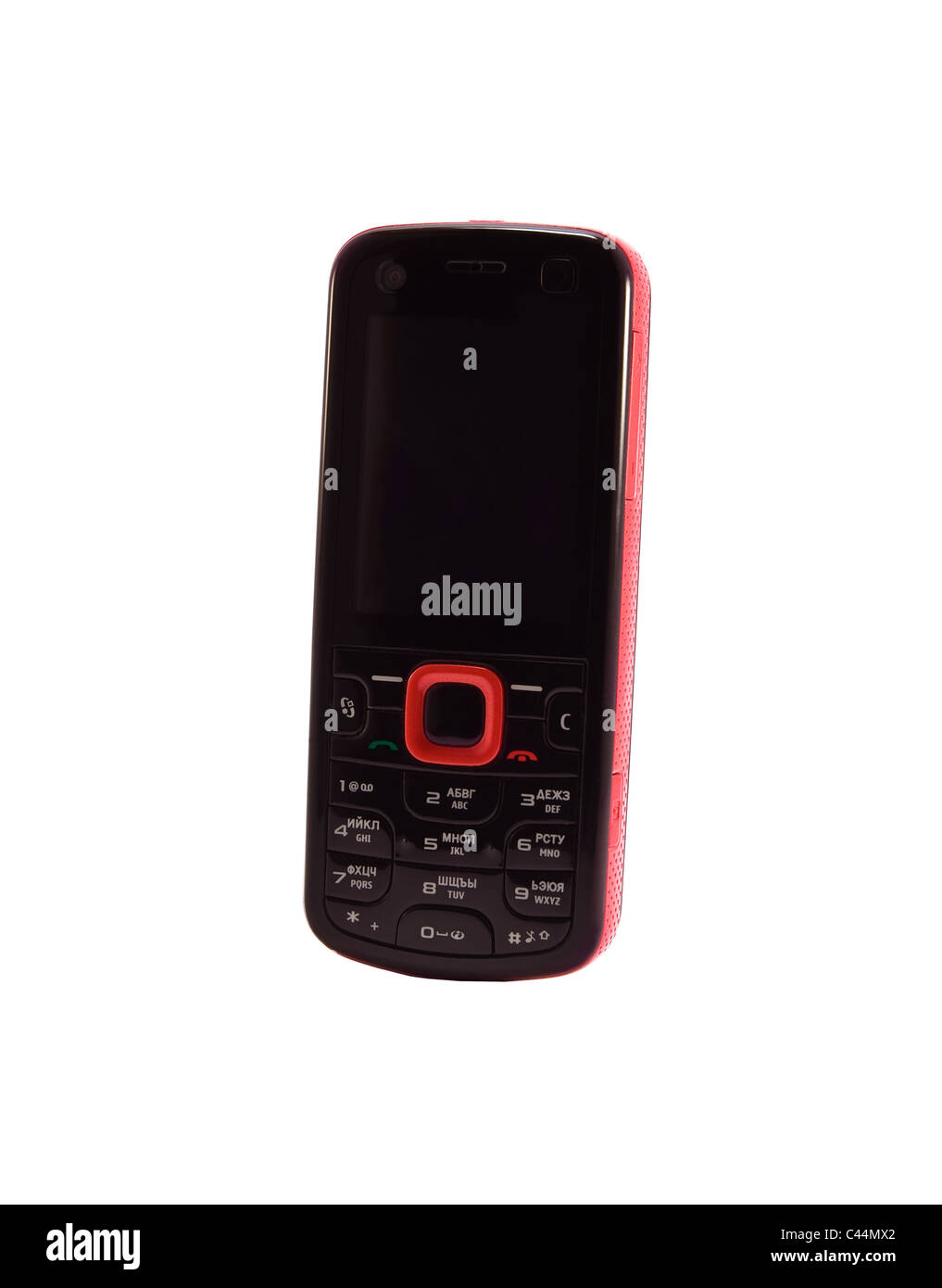 mobile phone is isolated white Stock Photo - Alamy