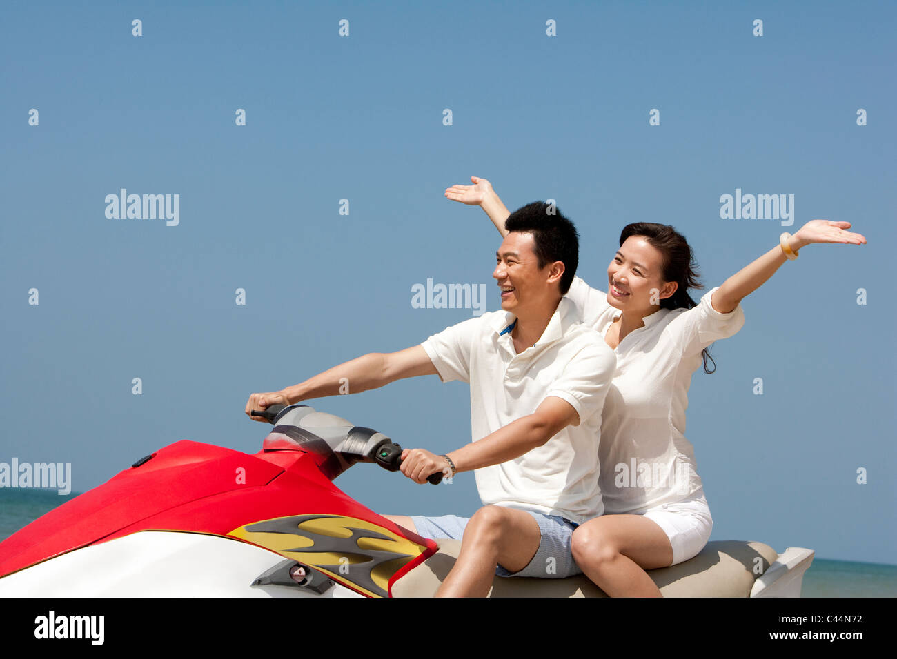 Riding around on a jet ski hi-res stock photography and images - Alamy