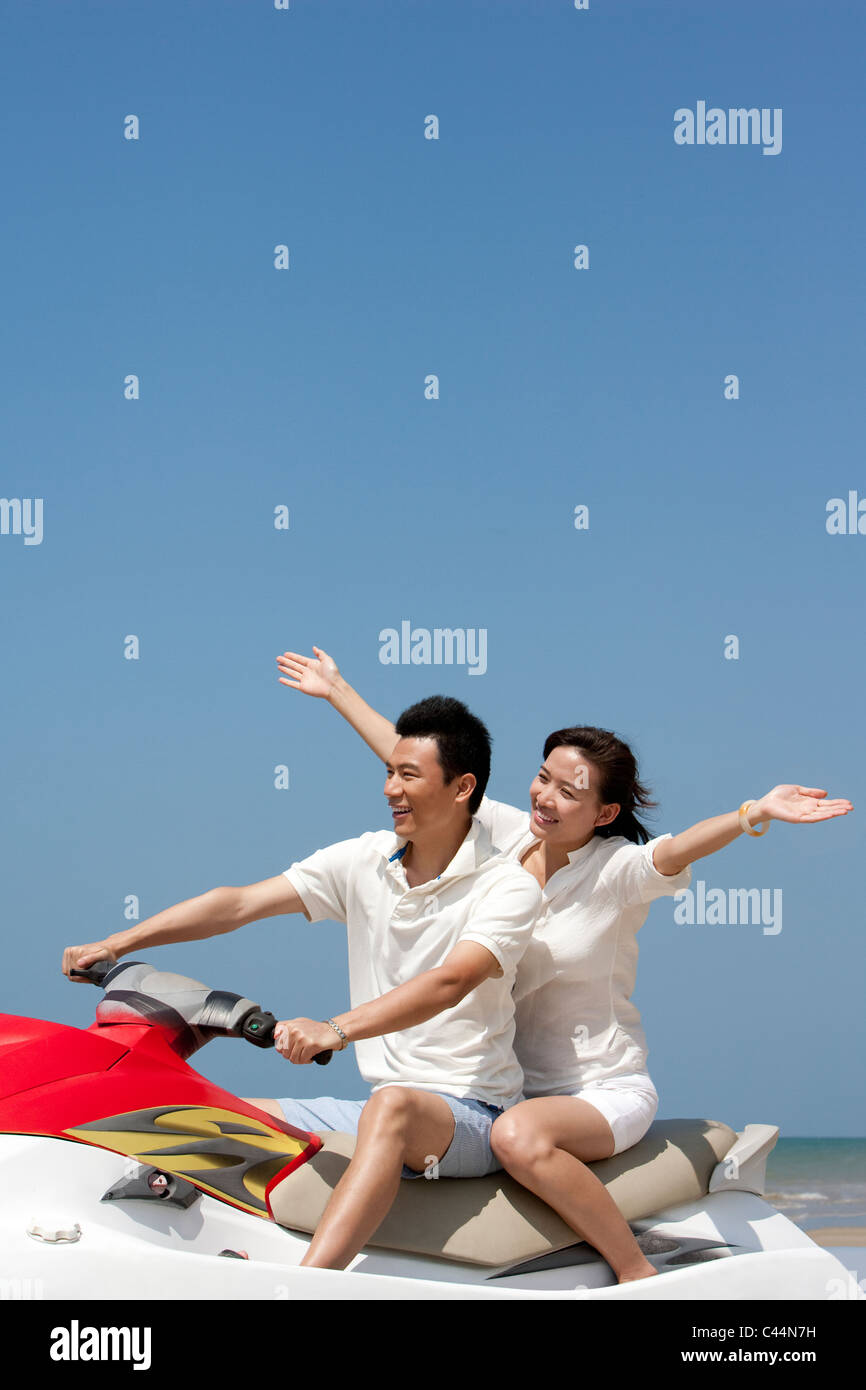 Two people riding jet hi-res stock photography and images - Alamy