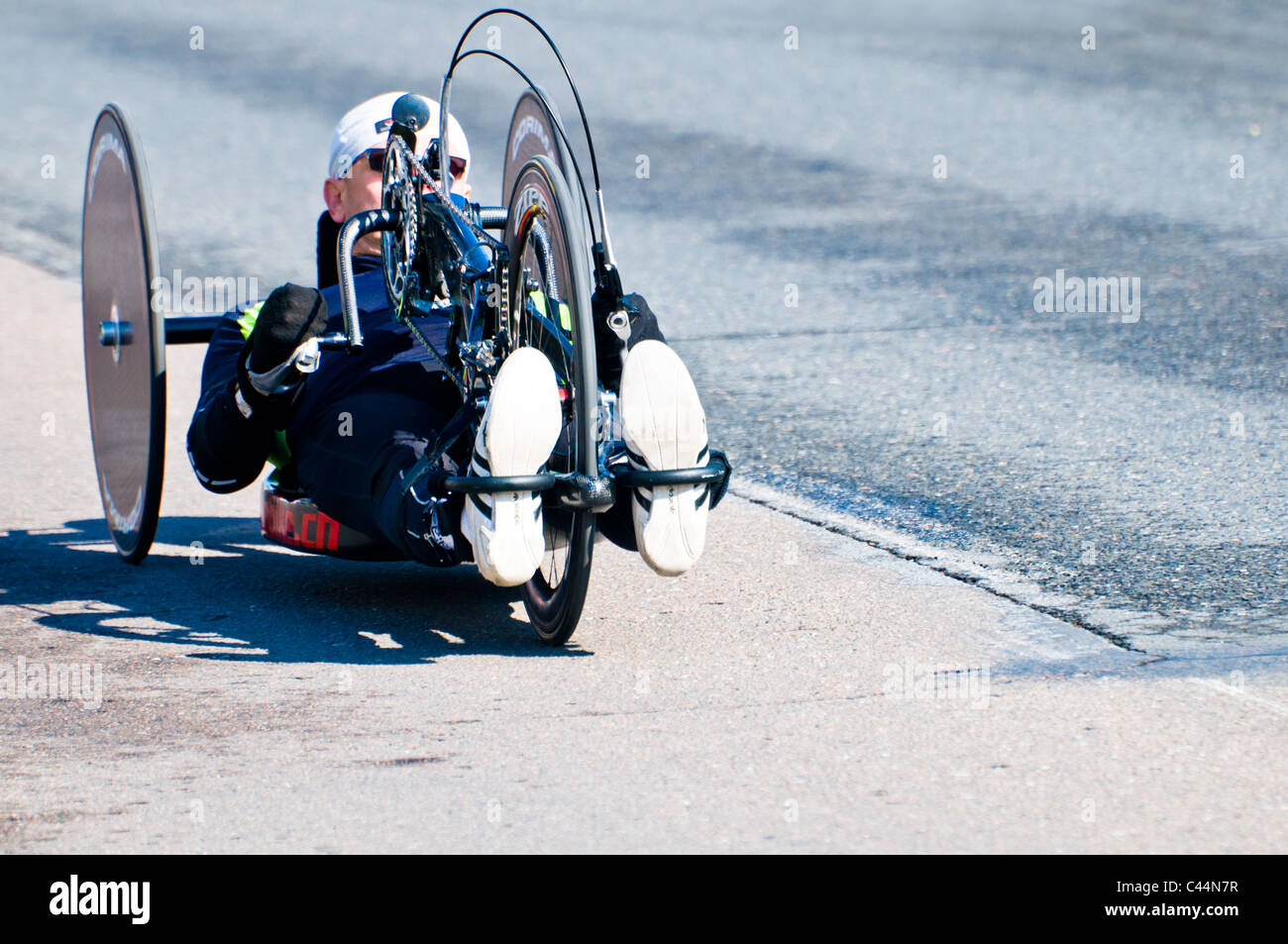 hand-cycle racer in a competition Stock Photo - Alamy