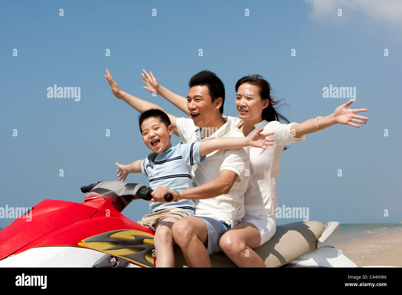 Father son on jet ski hi-res stock photography and images - Alamy