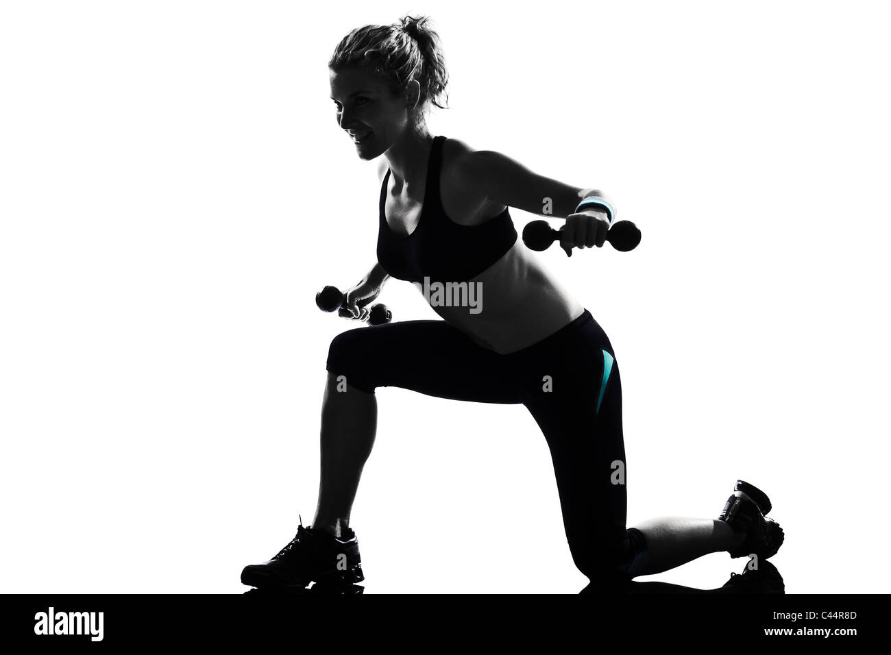 woman workout fitness posture body building weight training exercise ...