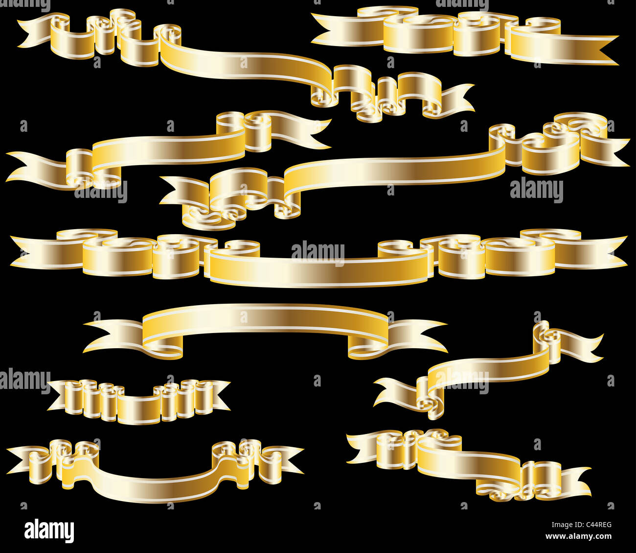 Set of different vector ribbons for design use Stock Photo - Alamy