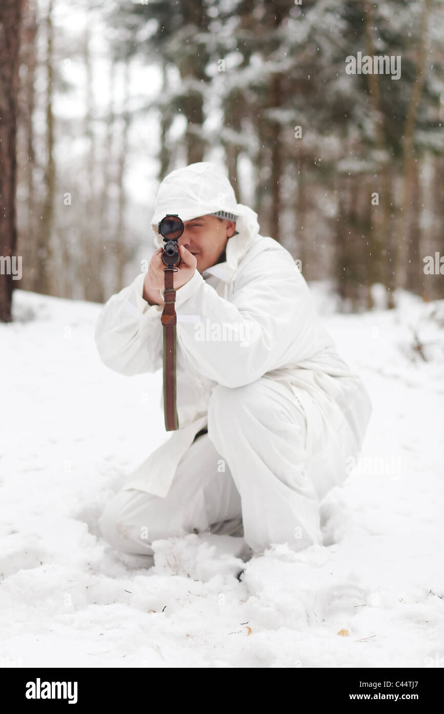Hidden Sniper In Snow
