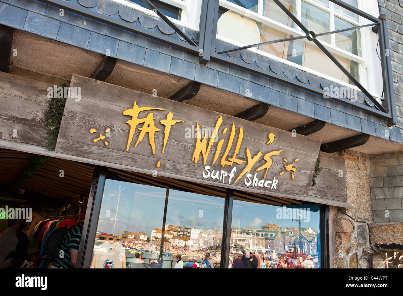 Fat Willy's surf shack in St Ives, Cornwall Stock Photo - Alamy