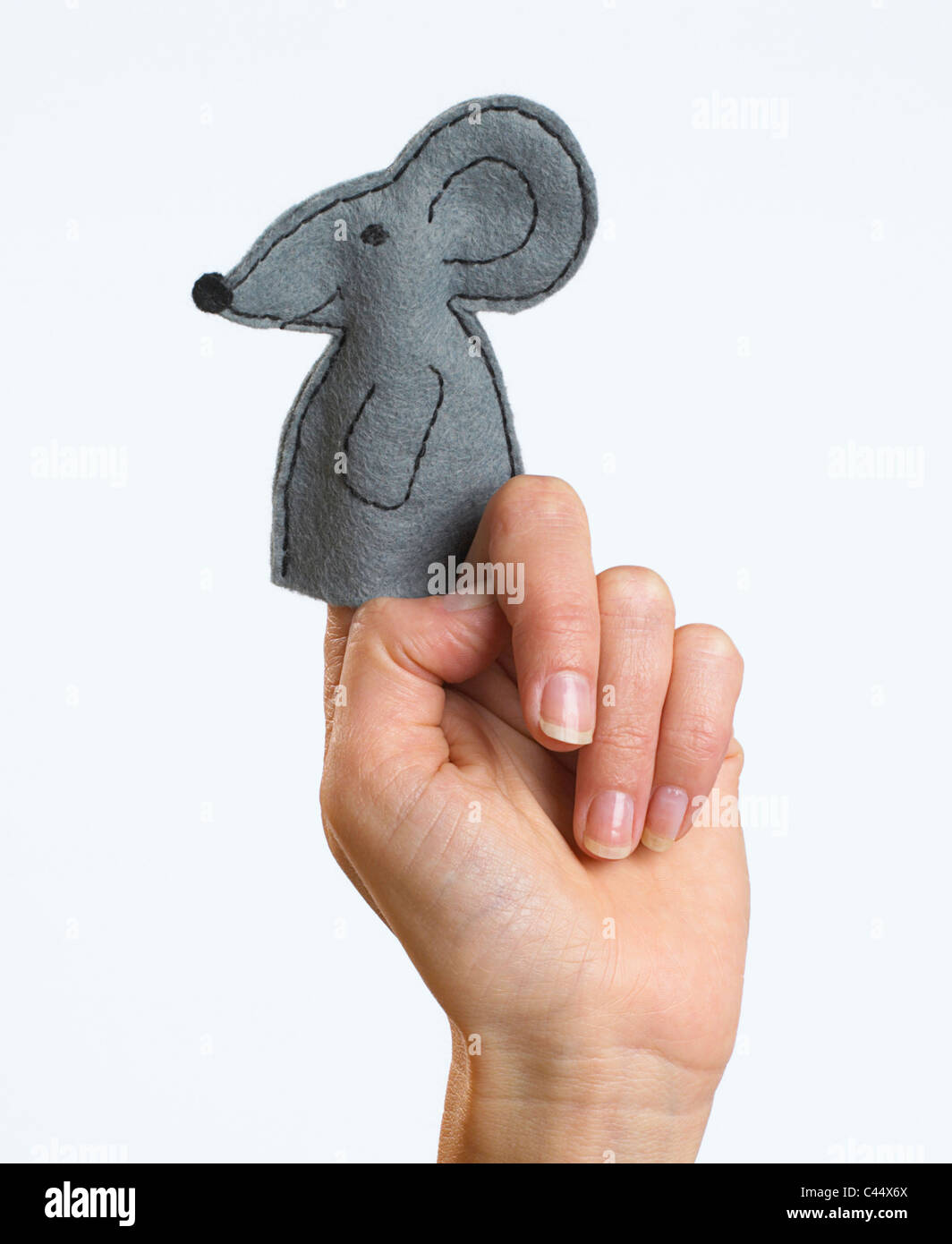 Mouse finger puppet, close-up Stock Photo - Alamy