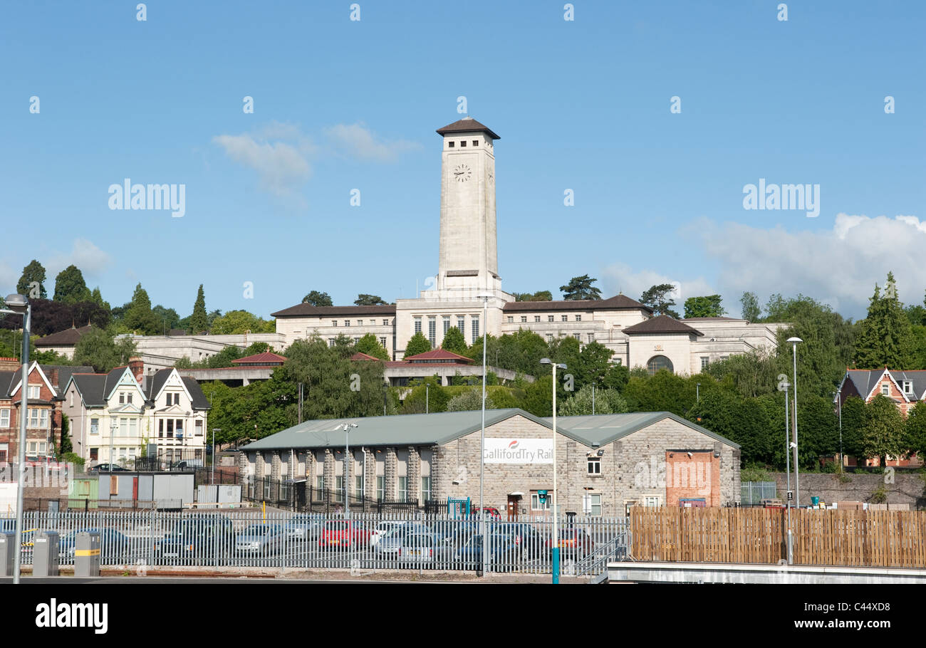 Clock tower newport civic centre hi-res stock photography and images ...