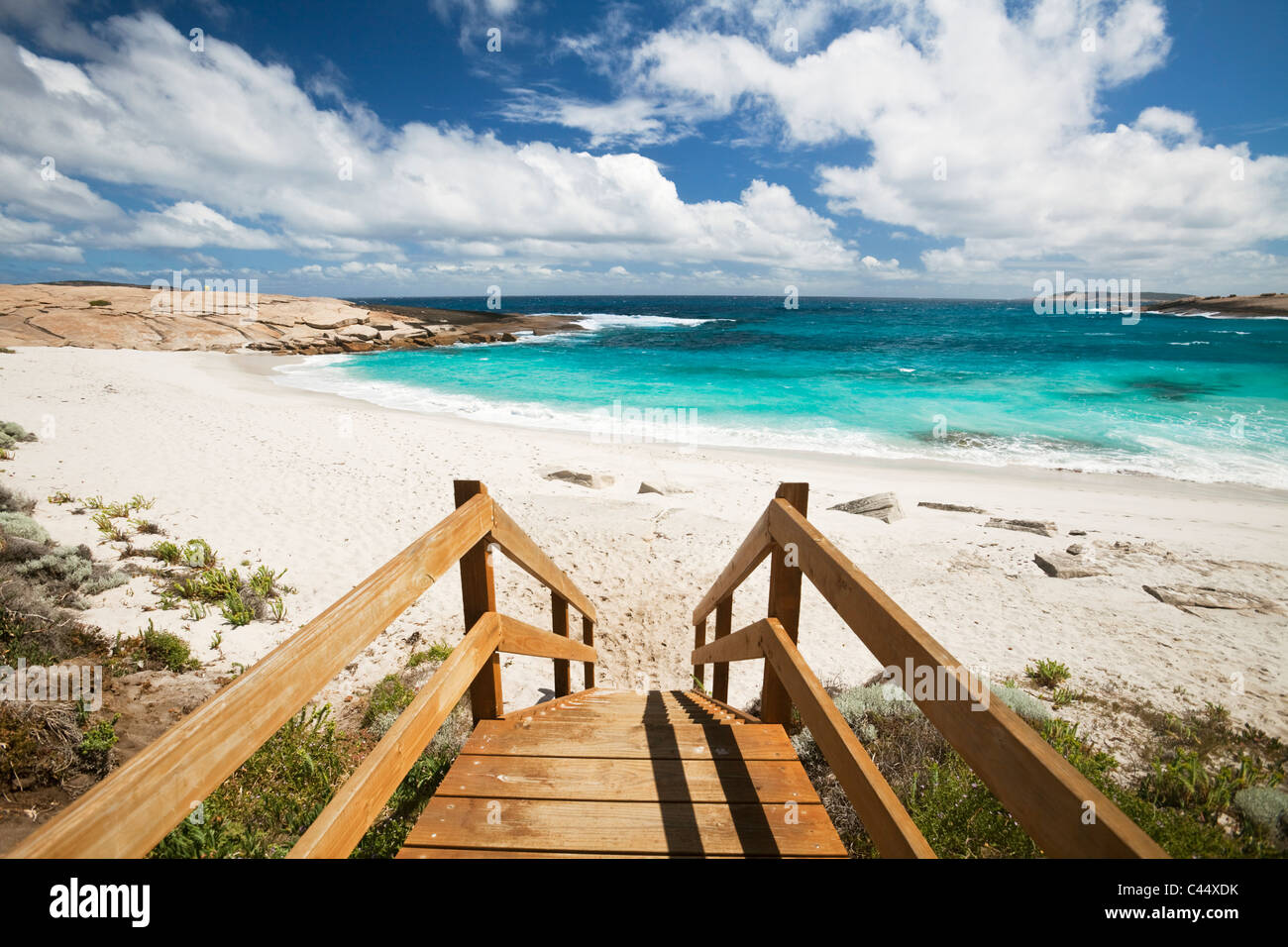 Boardwalk leading down to Salmon Beach. Esperance, Western Australia ...