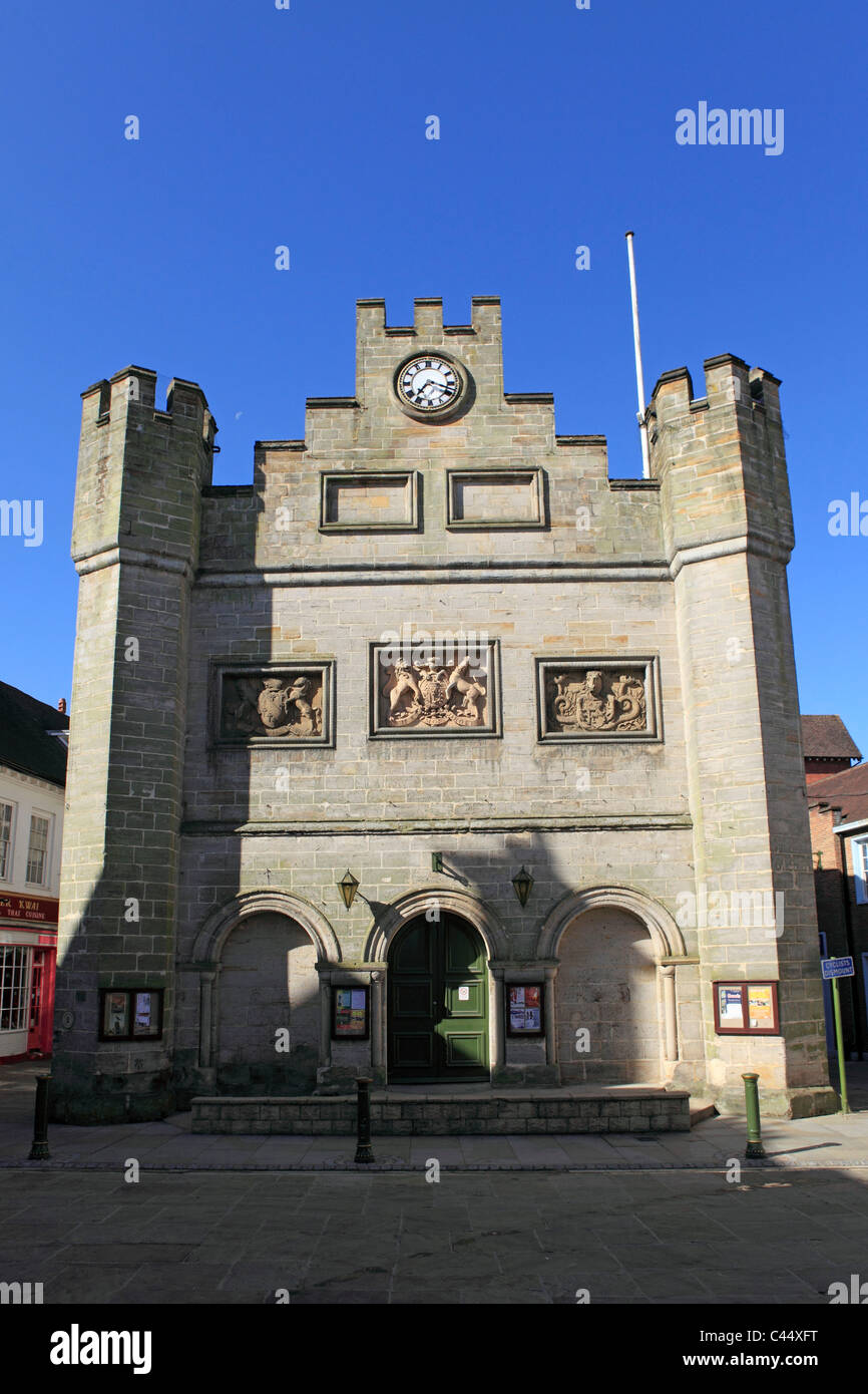 The Town Hall on the Market Square in Horsham, West Sussex, England ...