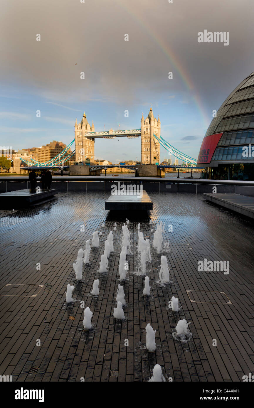 Rainbow london city hi-res stock photography and images - Alamy